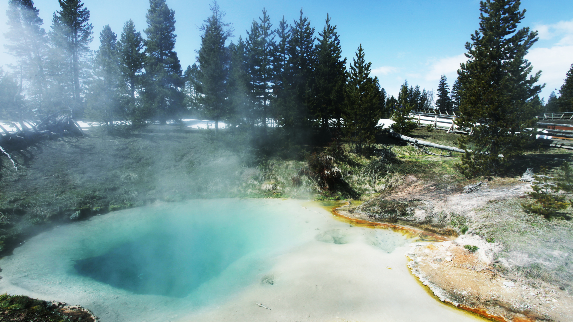 Morning Geyser Magic: Yosemite's Awakening Wonder